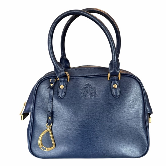 Ralph Lauren | Bags | Ralph Lauren Sloan Street Dome Satchel In Navy ...